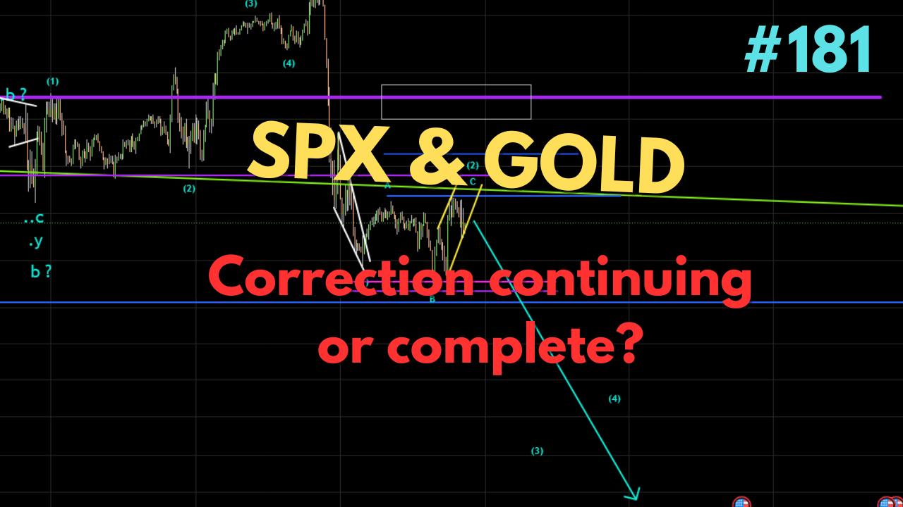 181. SPX & Gold: Correction Complete or Continuing? | Weekly Market ...